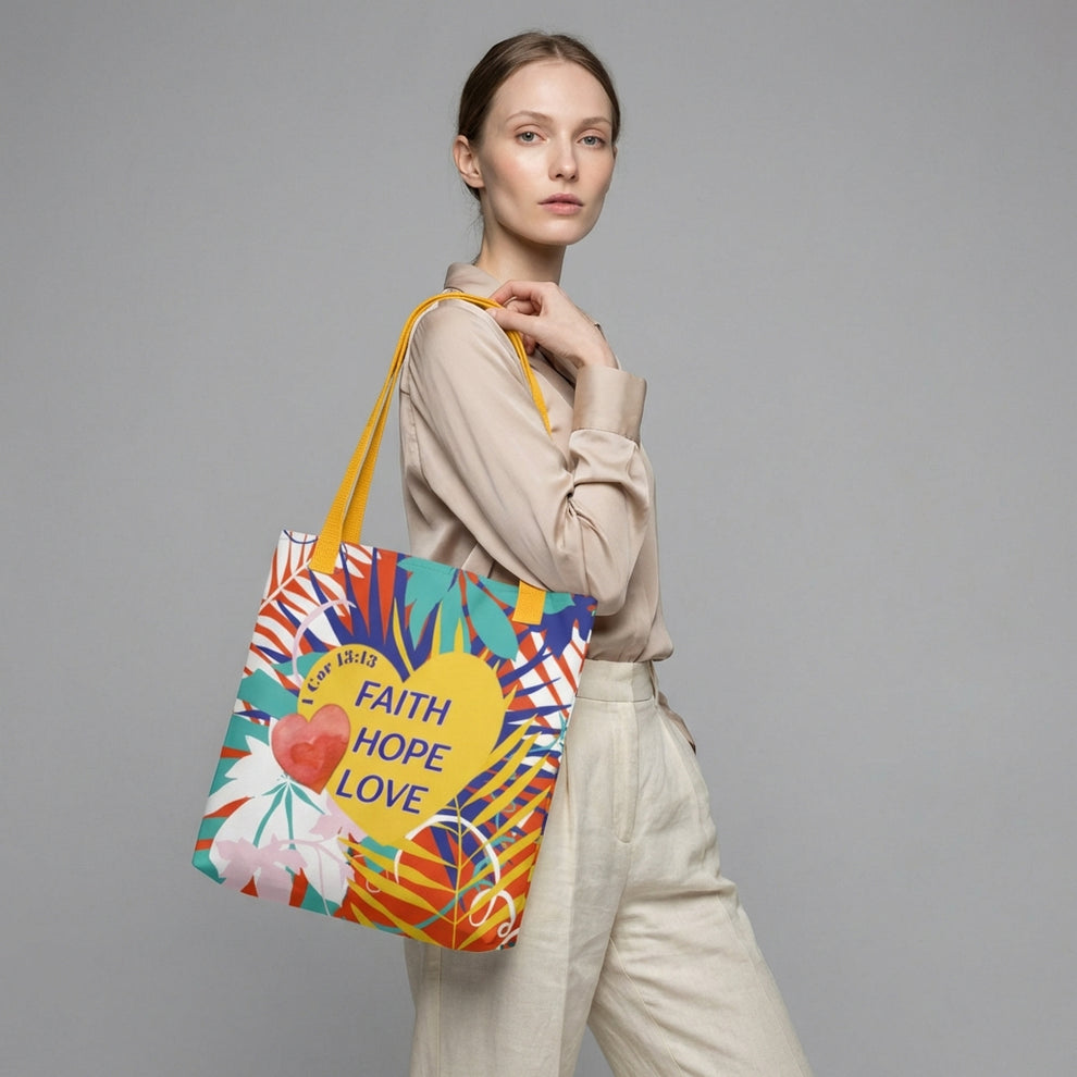 Faith Hope Love Tote bag – Saint Label